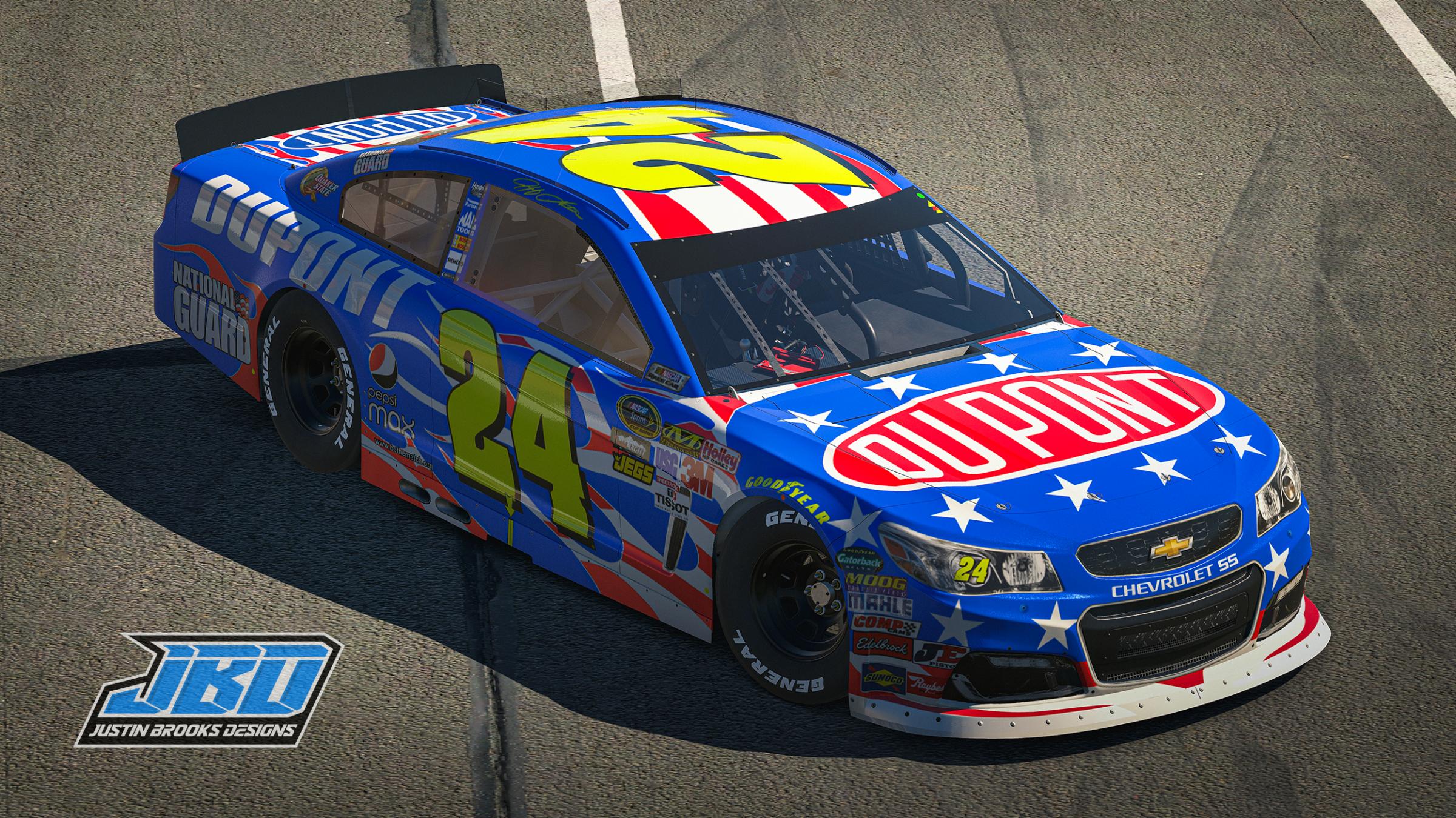 2010 Jeff Gordon Charlotte "Stars & Stripes" ARCA Chevrolet SS *SIM ...