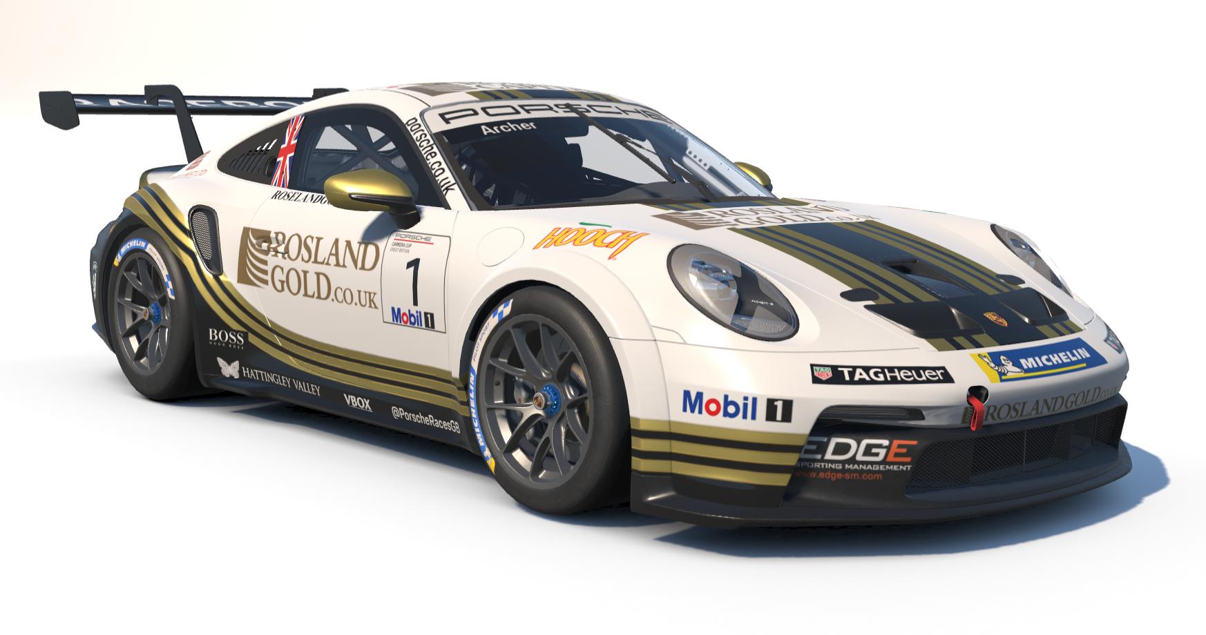 Rosland Gold 2025 Porsche Carrera Cup GB Car #1 by Keith Archer ...