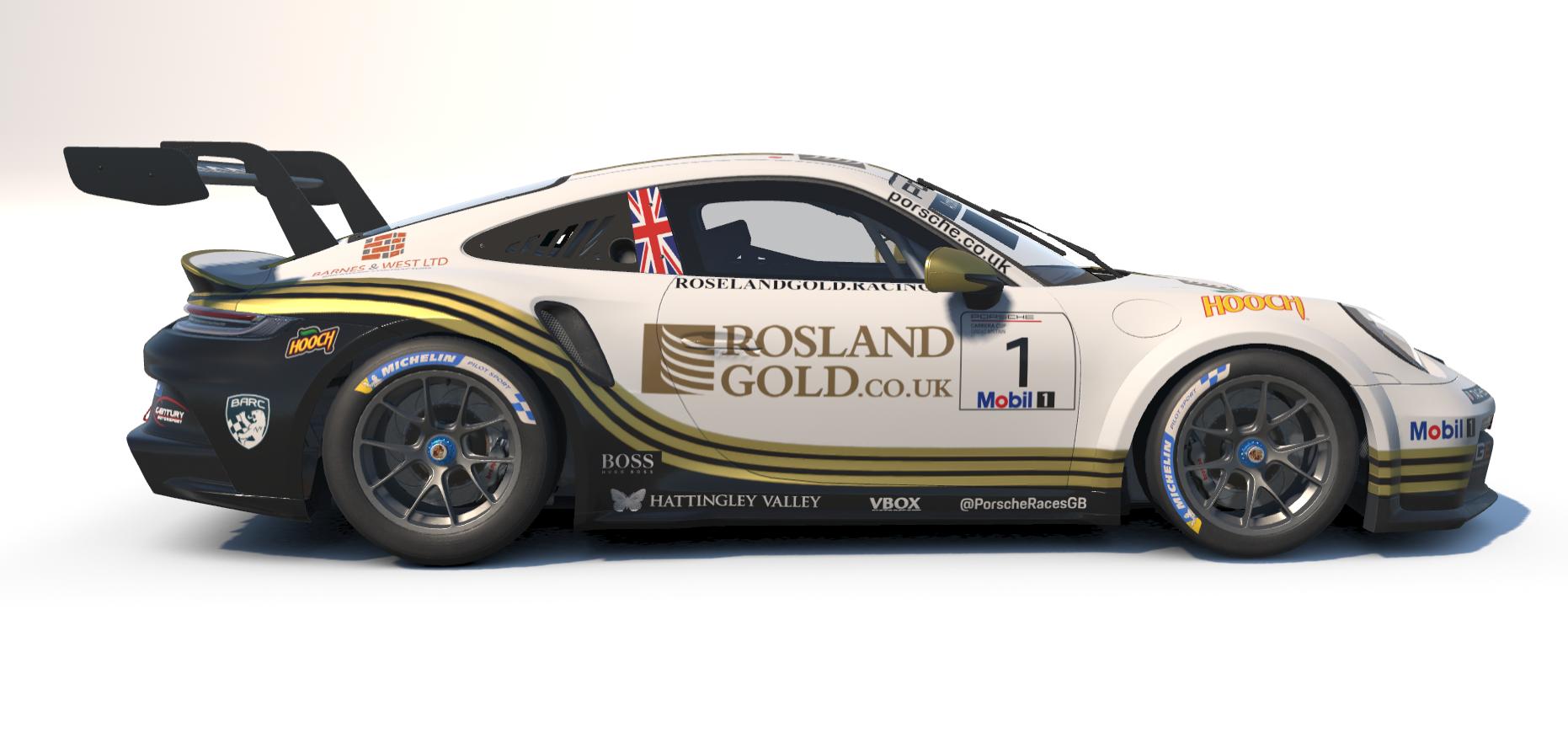 Rosland Gold 2025 Porsche Carrera Cup GB Car #1 by Keith Archer ...