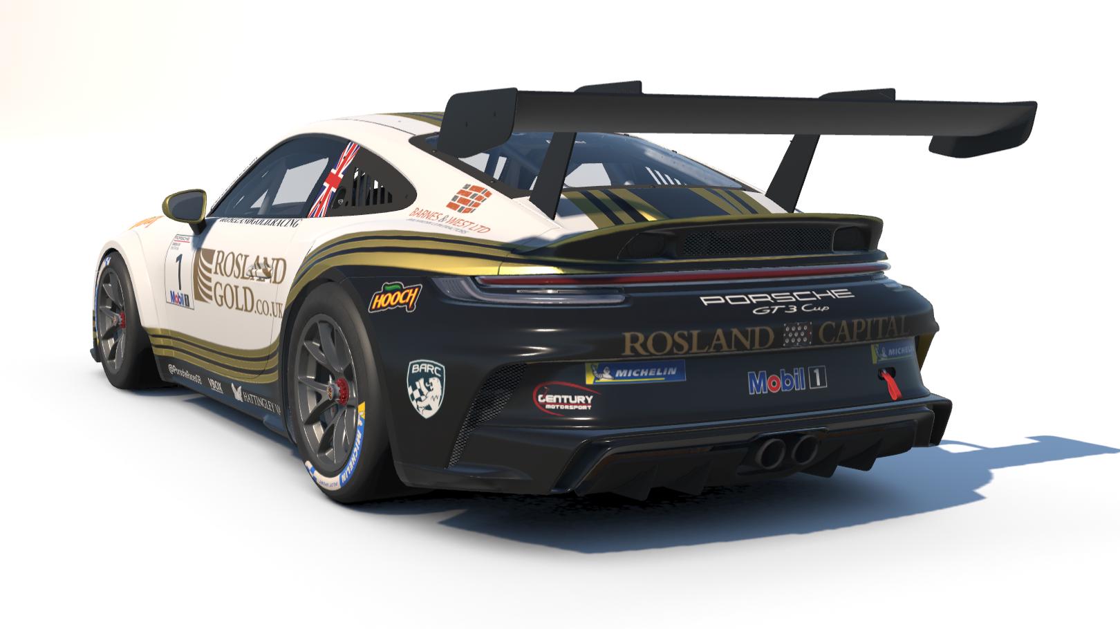 Rosland Gold 2025 Porsche Carrera Cup GB Car #1 by Keith Archer ...