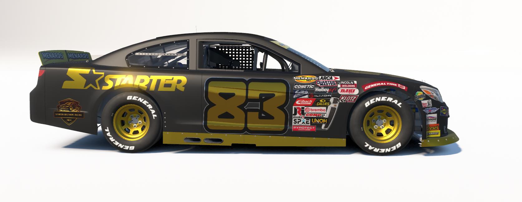 Stinson brothers /Hammer down graphix Gold editon starter arca chevy by ...