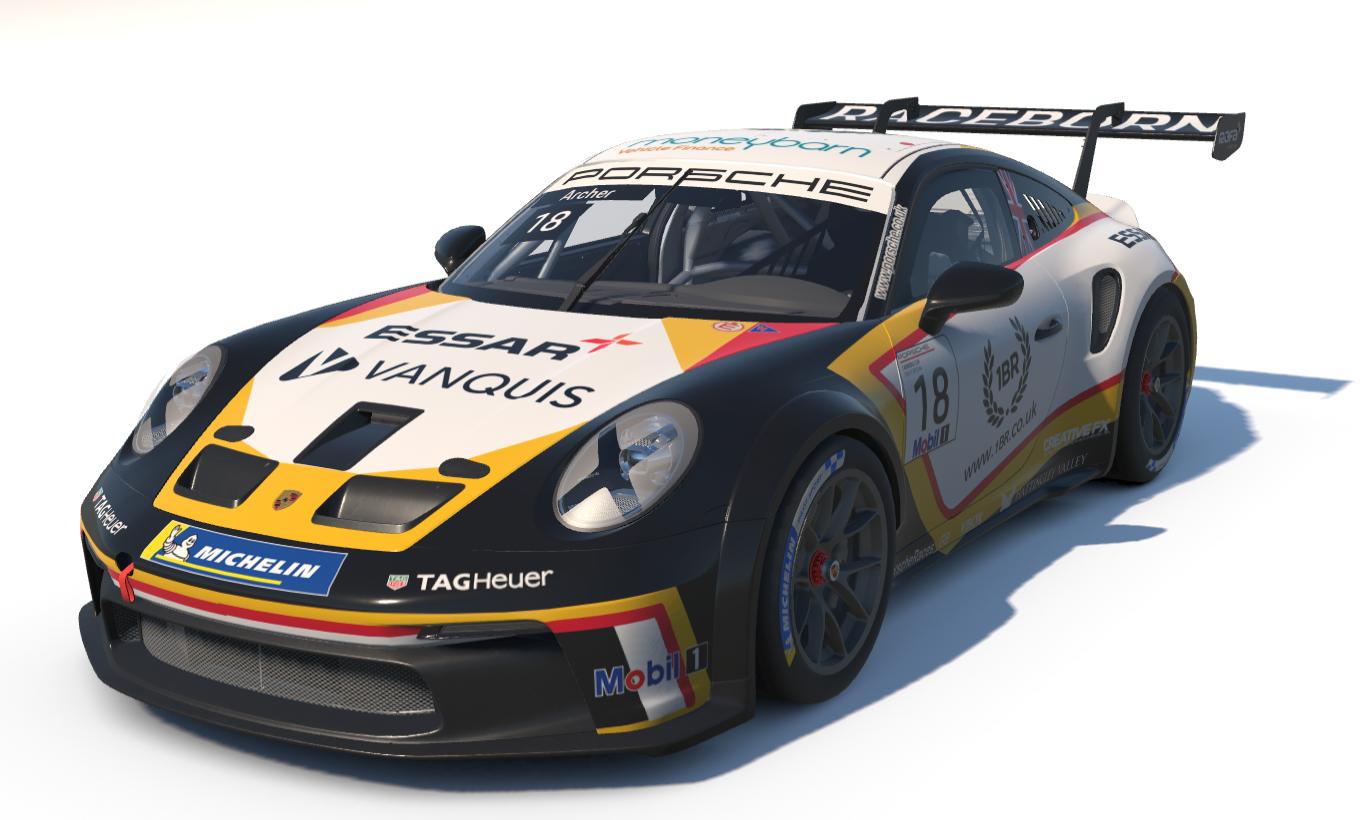 Team Parker Racing Car #18 - Seb Hopkins 2025 Carrera Cup GB by Keith ...