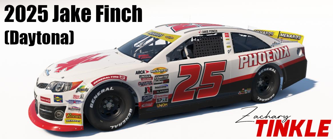 2025 Jake Finch #25 Phoenix Construction by Zachary Tinkle - Trading Paints