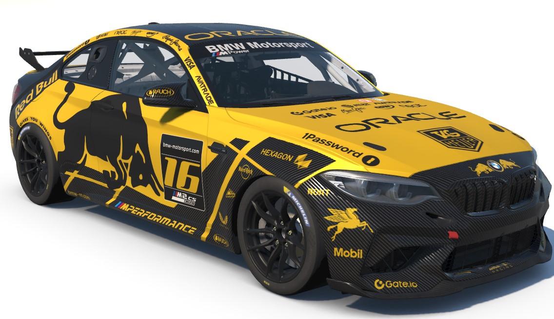 Red Bull RB21 F1 x BMW Team RMG Deutsche Post BMW M2 CS Racing with ...