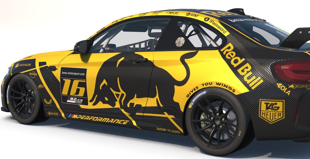 Red Bull RB21 F1 x BMW Team RMG Deutsche Post BMW M2 CS Racing with ...
