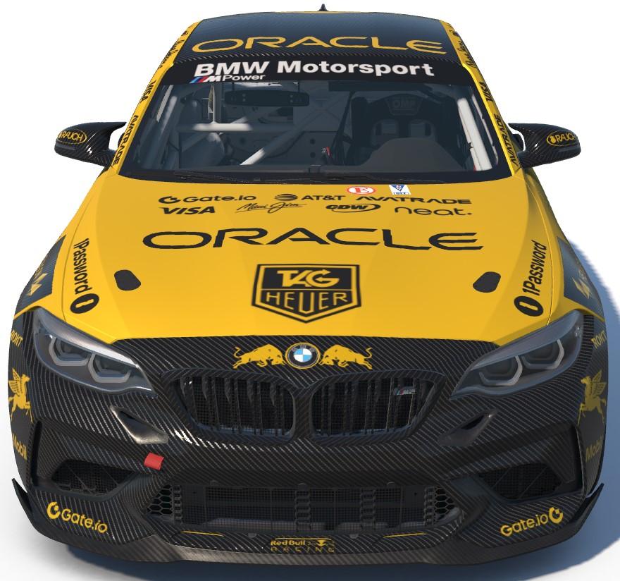 Red Bull RB21 F1 x BMW Team RMG Deutsche Post BMW M2 CS Racing with ...