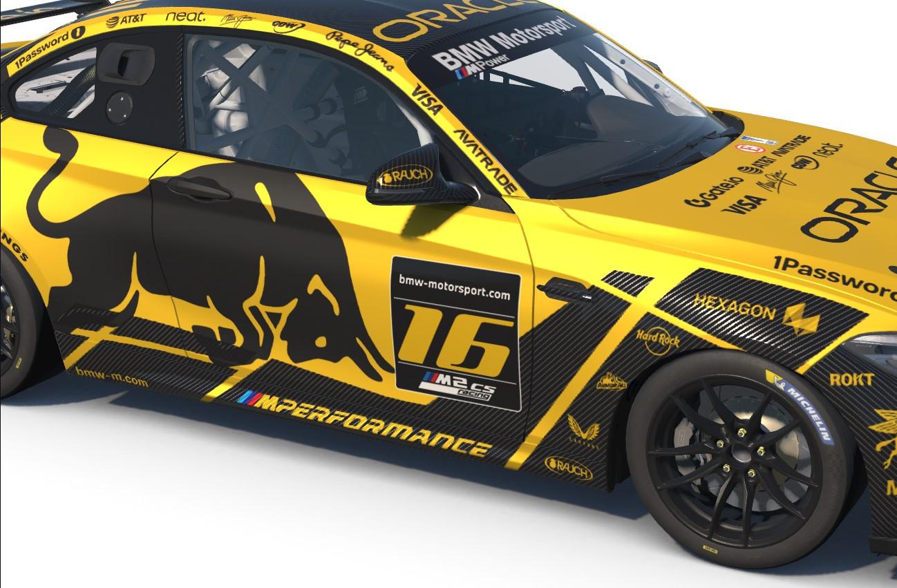 Red Bull RB21 F1 x BMW Team RMG Deutsche Post BMW M2 CS Racing with ...