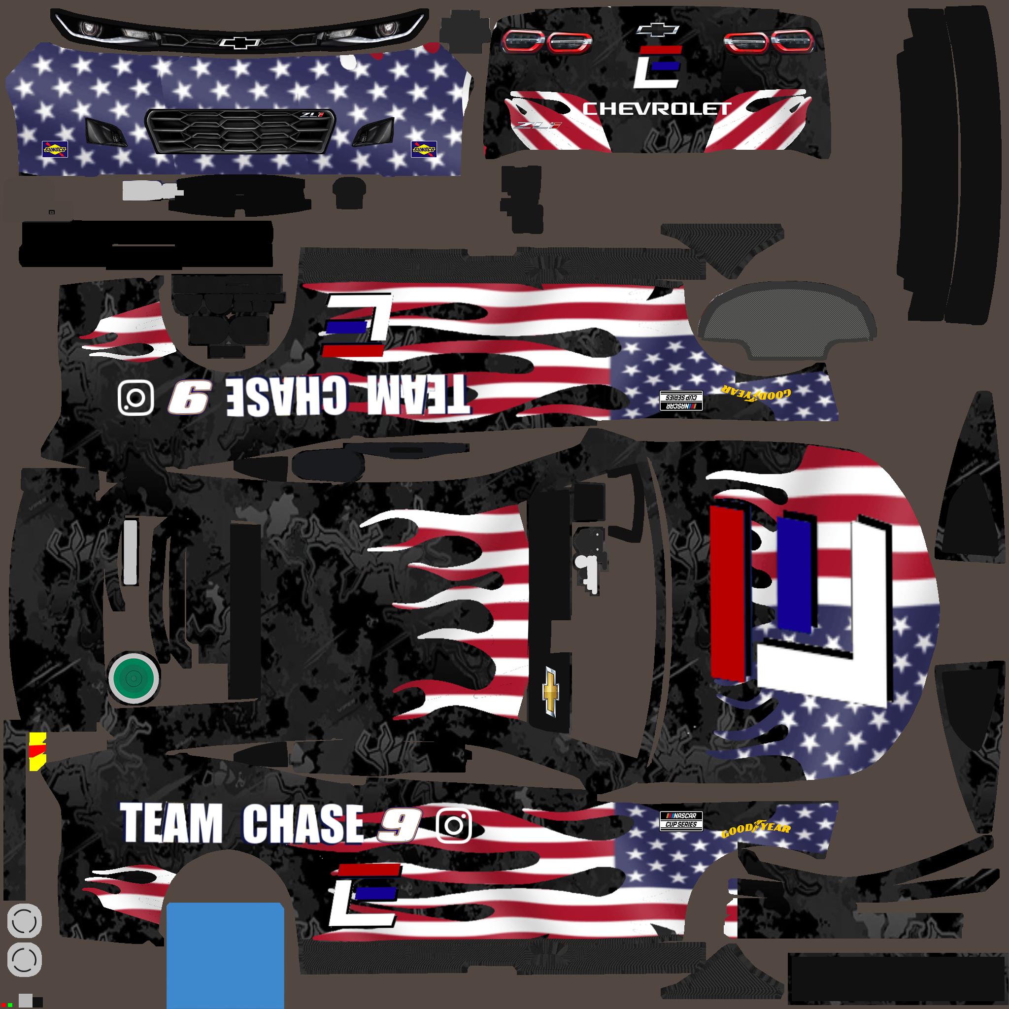 Flames Patriotic by Riley Bennett - Trading Paints