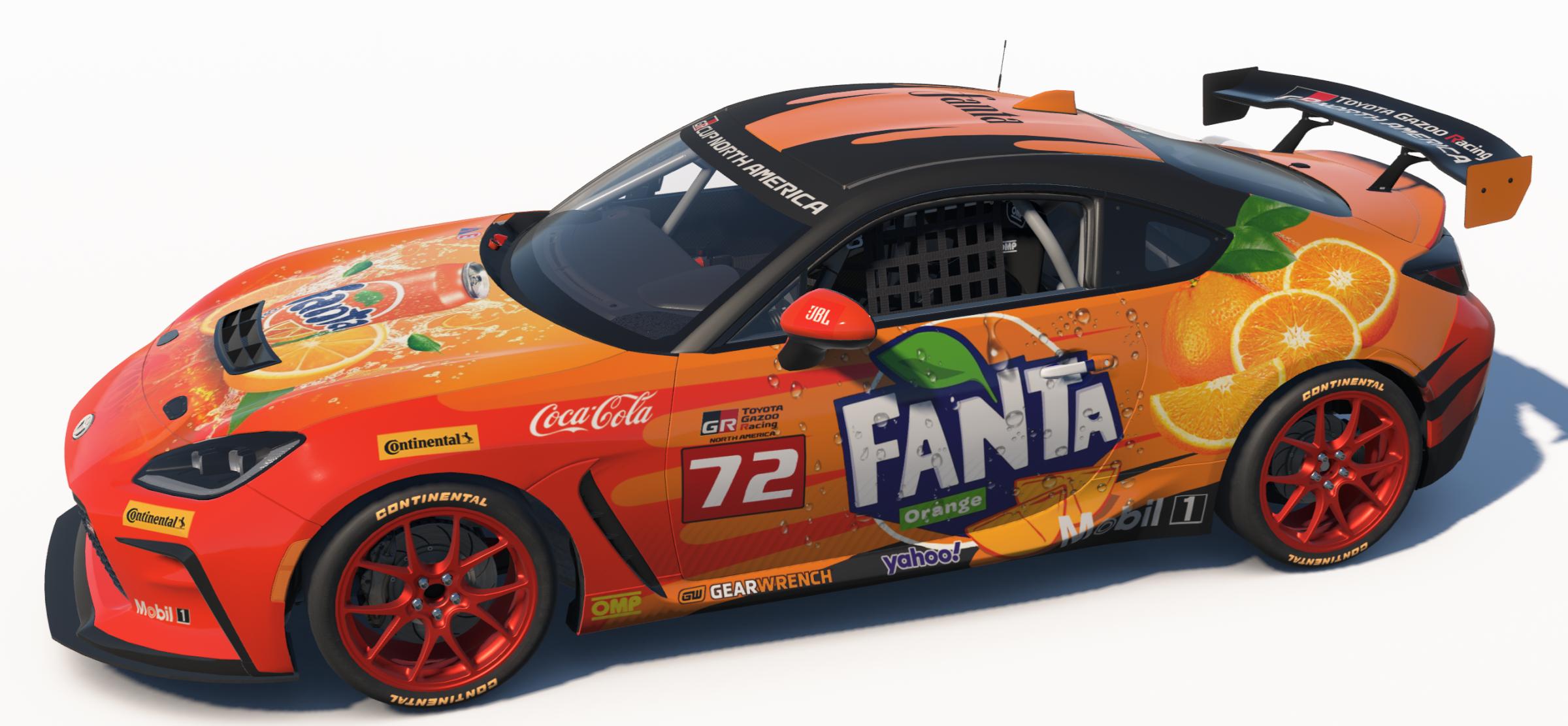 Toyota GR86 Fanta Racing by Greg Barton - Trading Paints