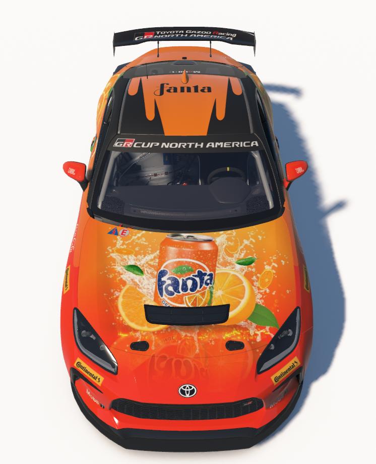 Toyota GR86 Fanta Racing by Greg Barton - Trading Paints