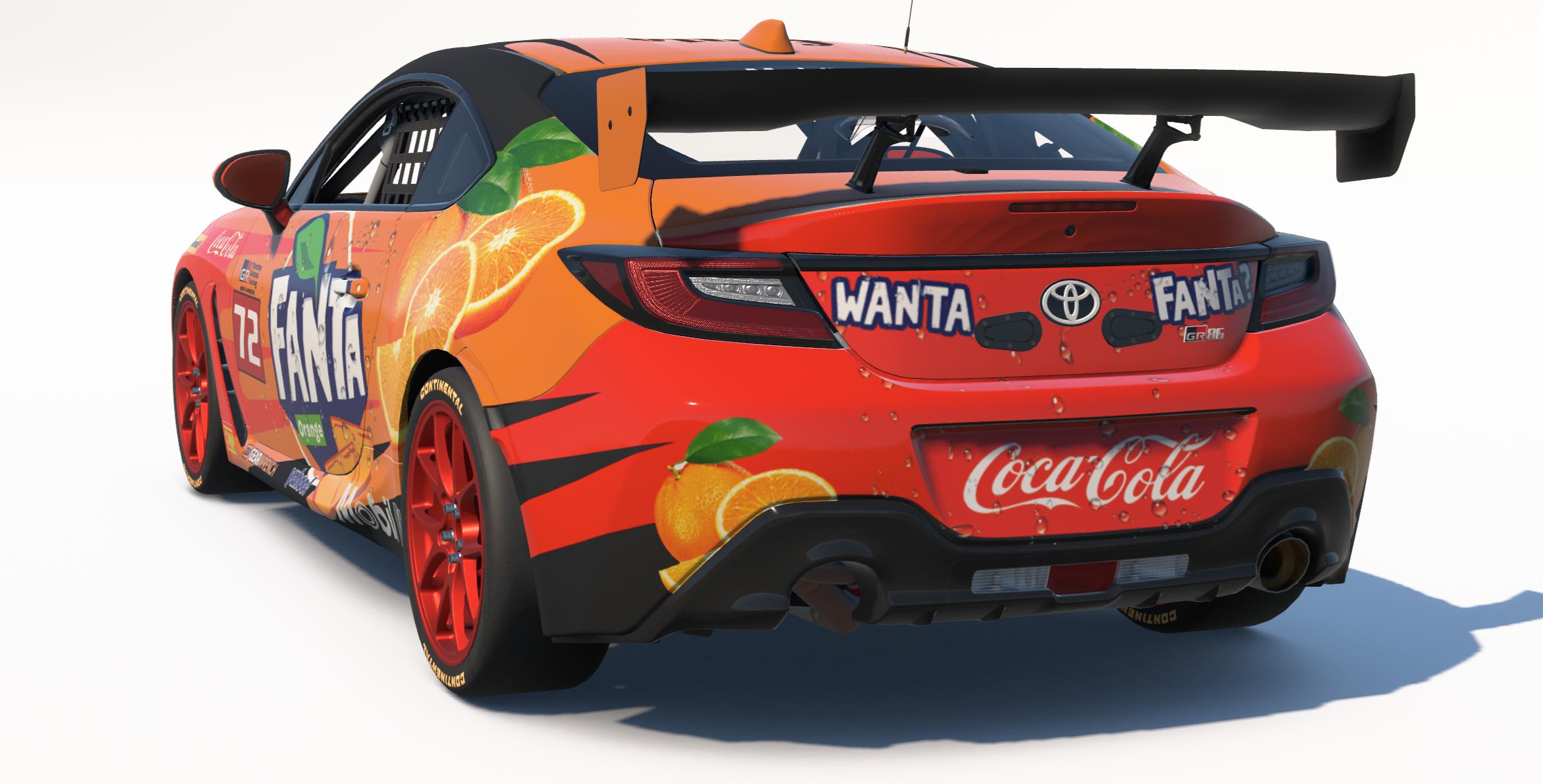 Toyota GR86 Fanta Racing by Greg Barton - Trading Paints