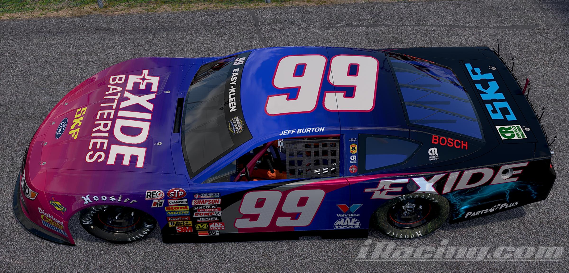 Jeff Burton 99 Exide Ford by Robert H. - Trading Paints