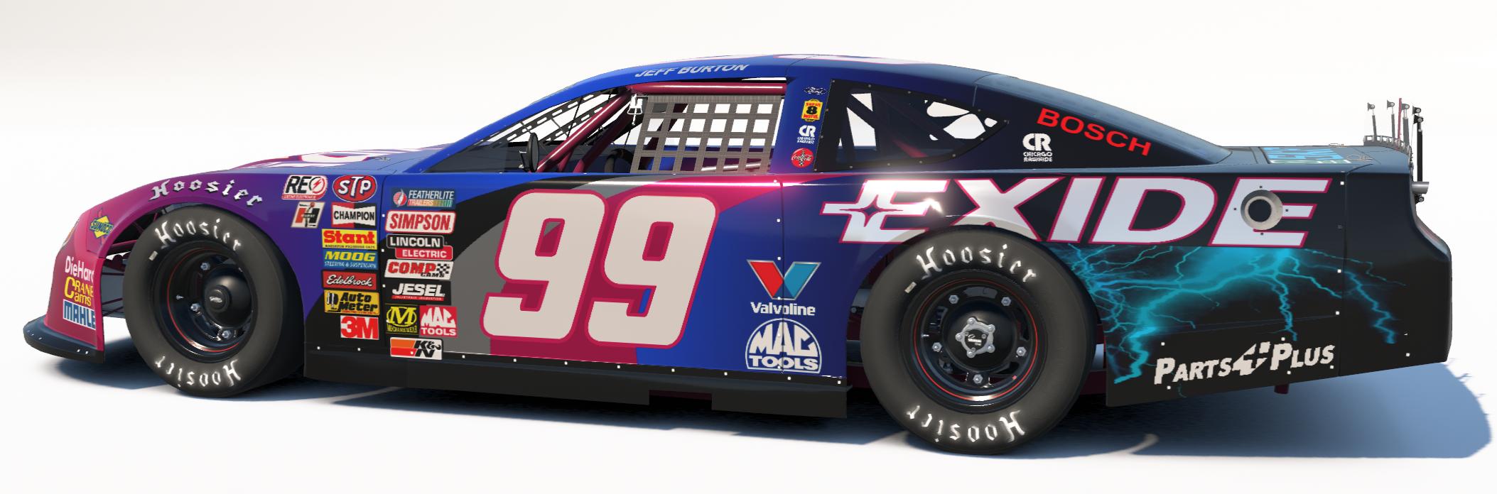 Jeff Burton 99 Exide Ford by Robert H. - Trading Paints