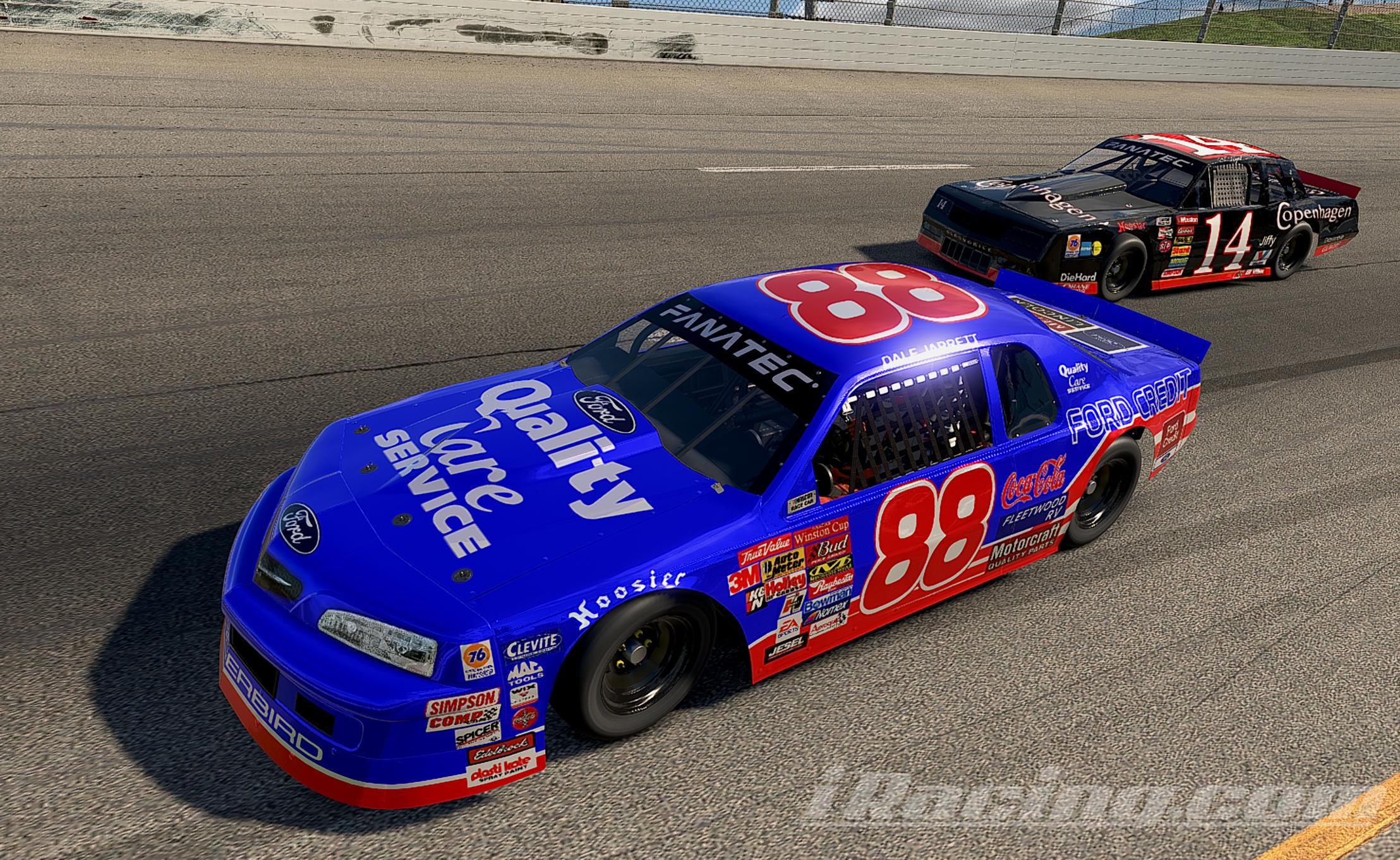 Dale Jarrett Ford Credit Thunderbird by Robert H. - Trading Paints