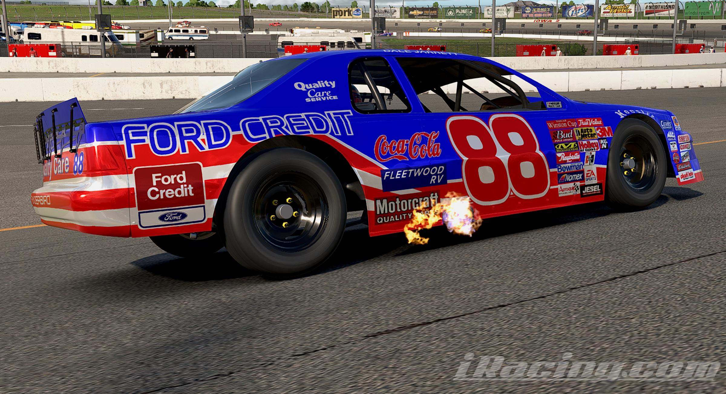 Dale Jarrett Ford Credit Thunderbird by Robert H. - Trading Paints