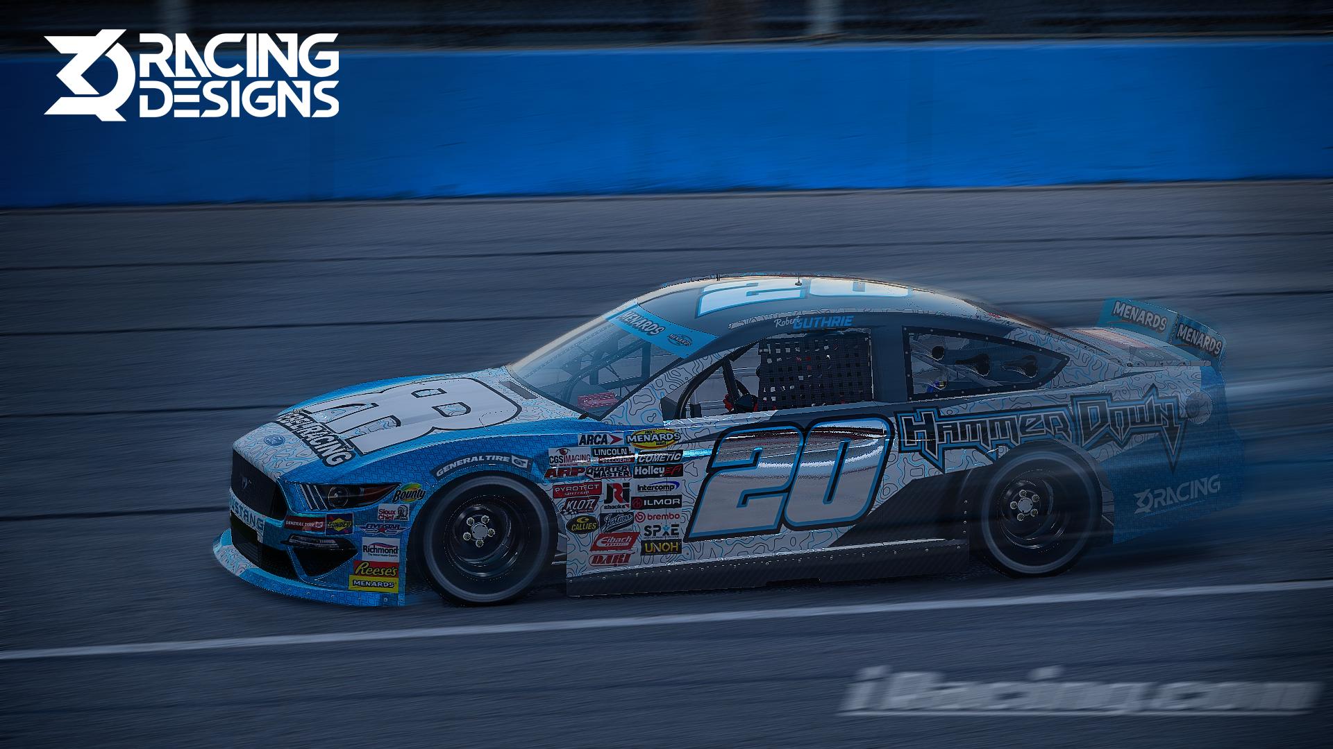 Robert Guthrie #20 Hammer Down ARCA Ford Mustang by Johnathan Smith3 ...
