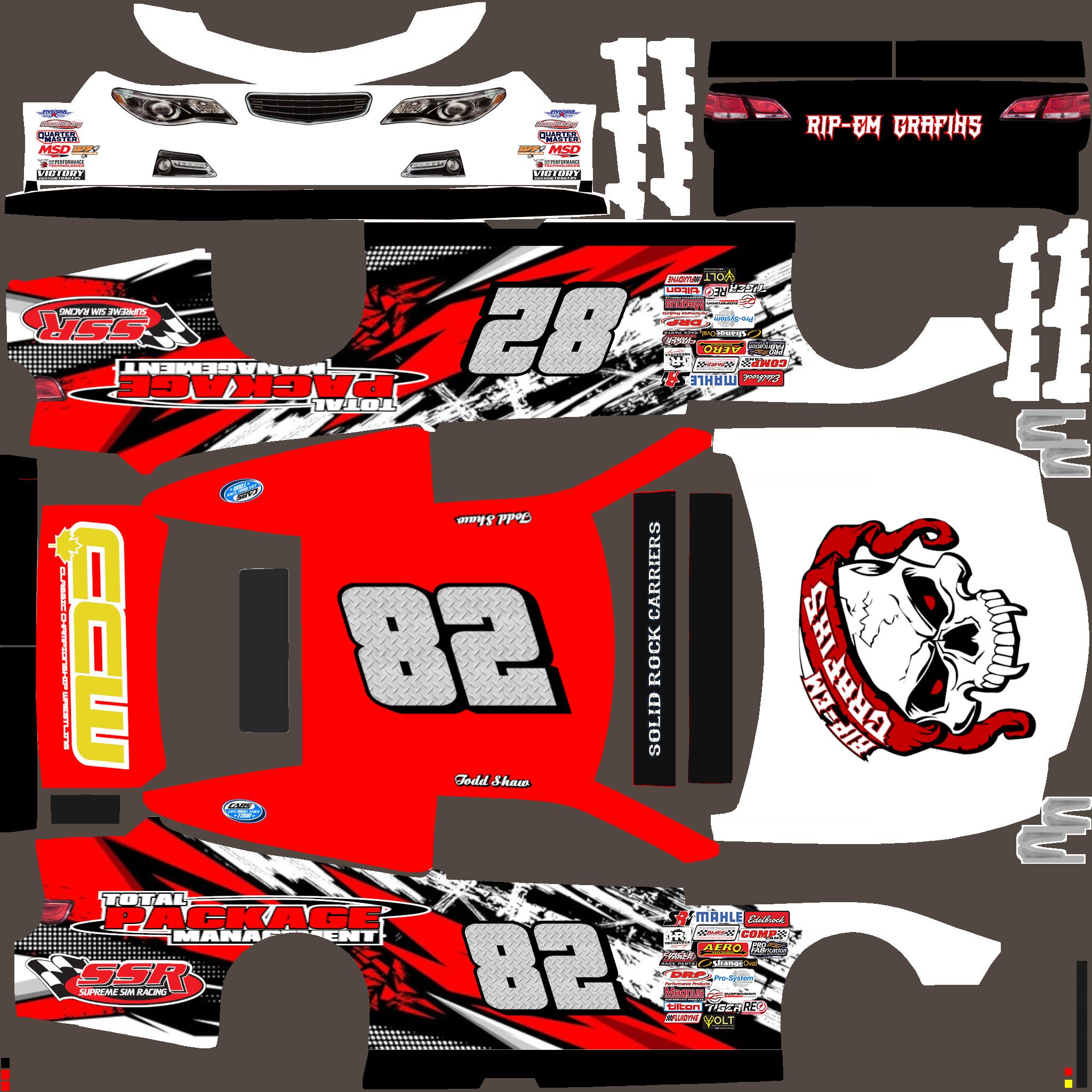 #82 Todd Shaw Late Stock by Todd Shaw - Trading Paints