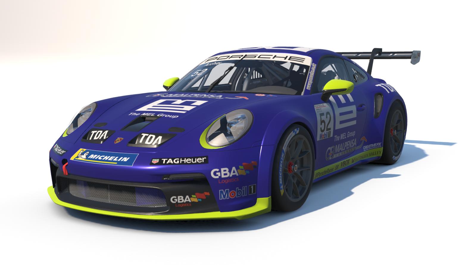 Century Motorsport - Angus Whiteside Car #52 - 2025 Porsche Carrera Cup ...