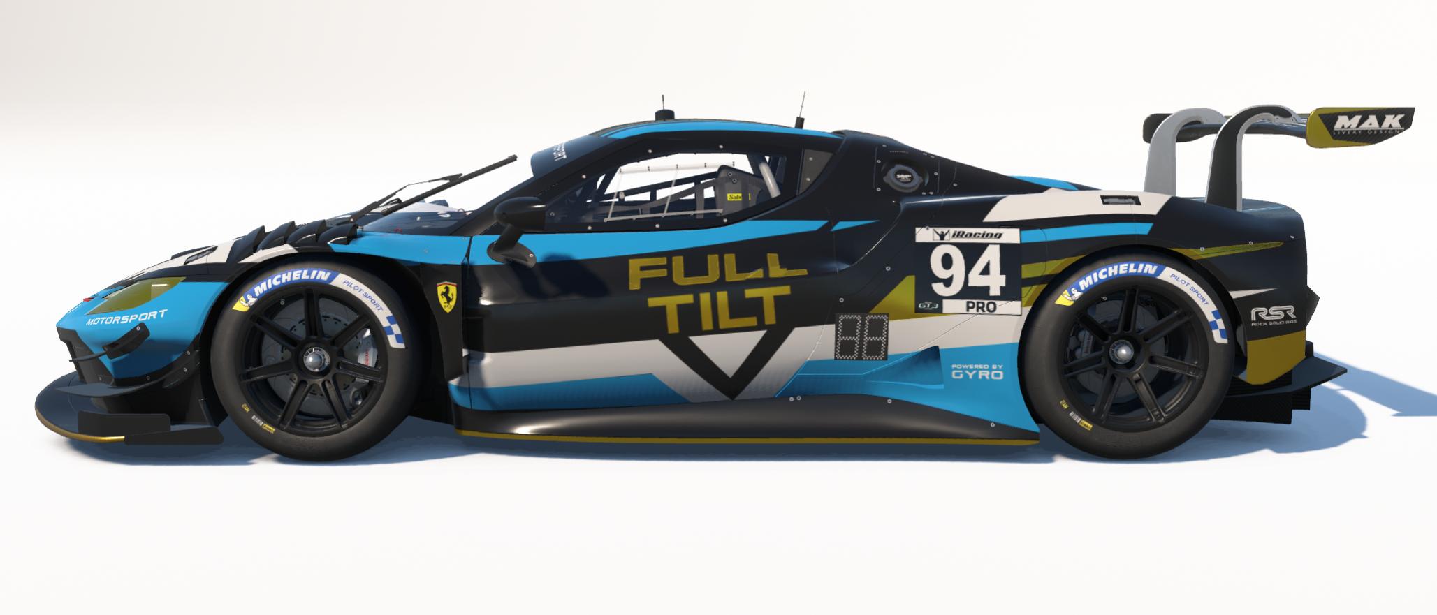 FTvM Ferrari 296 GT3 V2 - Blue by Mark A K. - Trading Paints