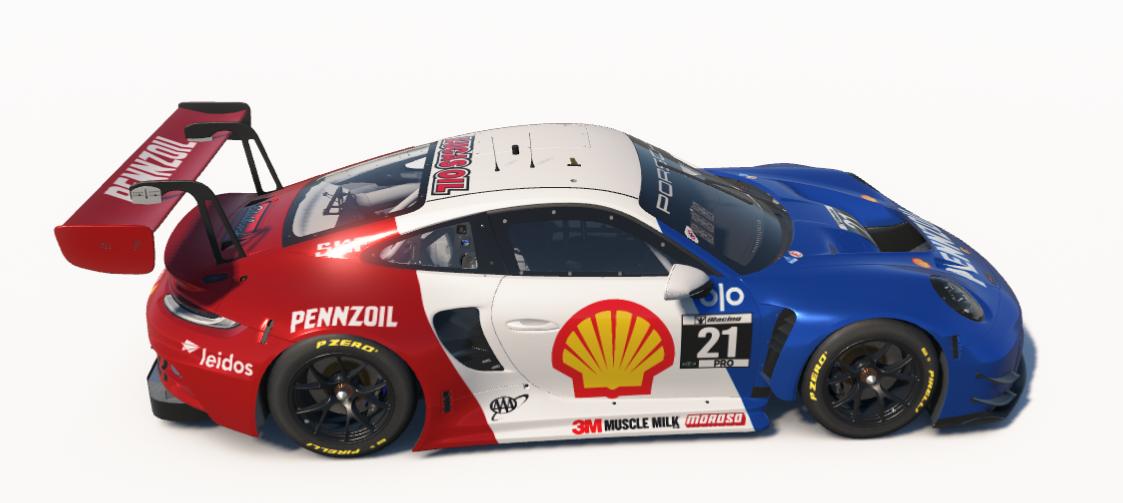 Pennzoil Shell Porsche 911 GT3 R (992) by Ronald Lawson2 - Trading Paints