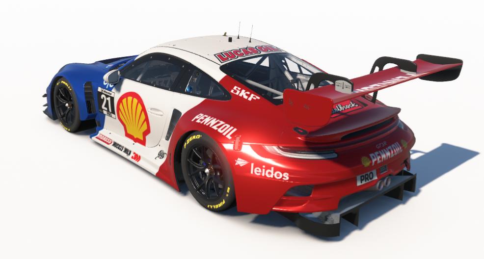 Pennzoil Shell Porsche 911 GT3 R (992) by Ronald Lawson2 - Trading Paints