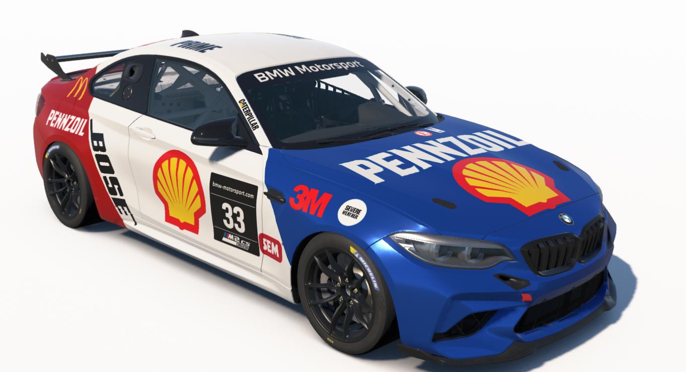 Pennzoil Shell BMW M2 CS by Ronald Lawson2 - Trading Paints