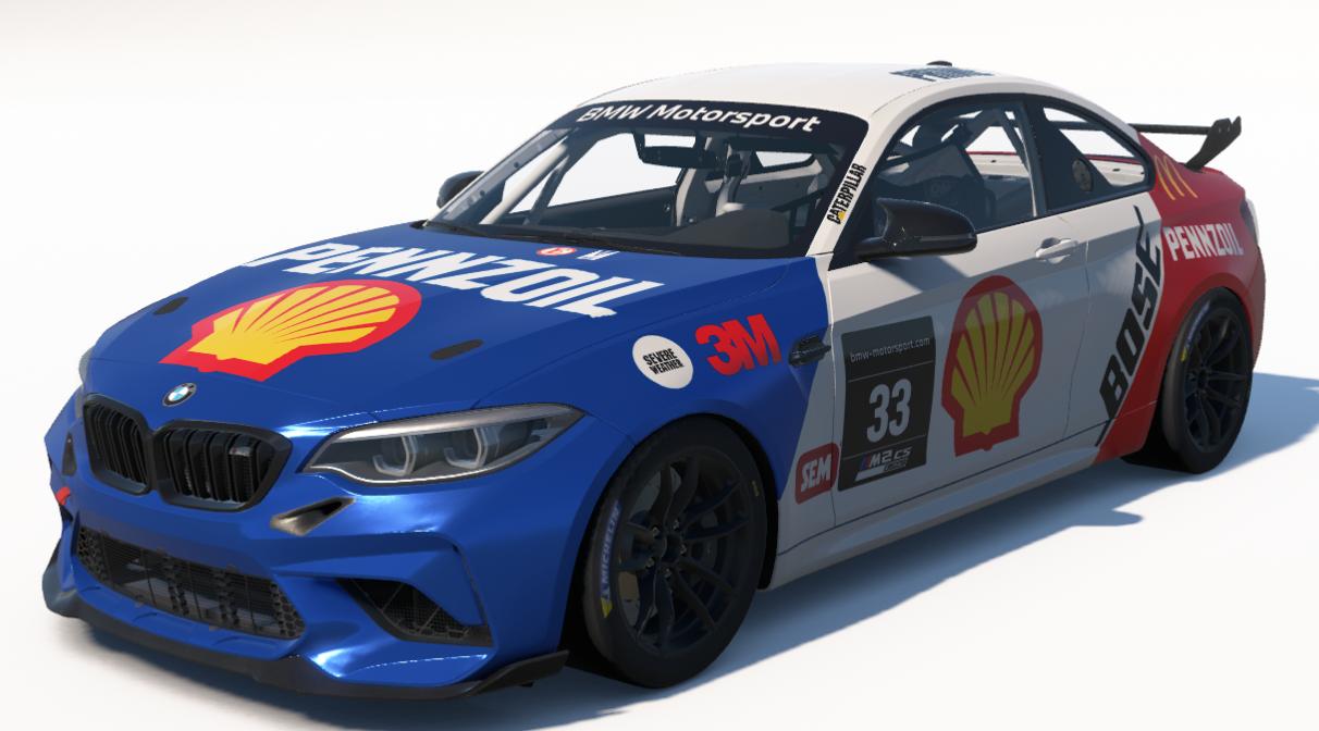 Pennzoil Shell BMW M2 CS by Ronald Lawson2 - Trading Paints