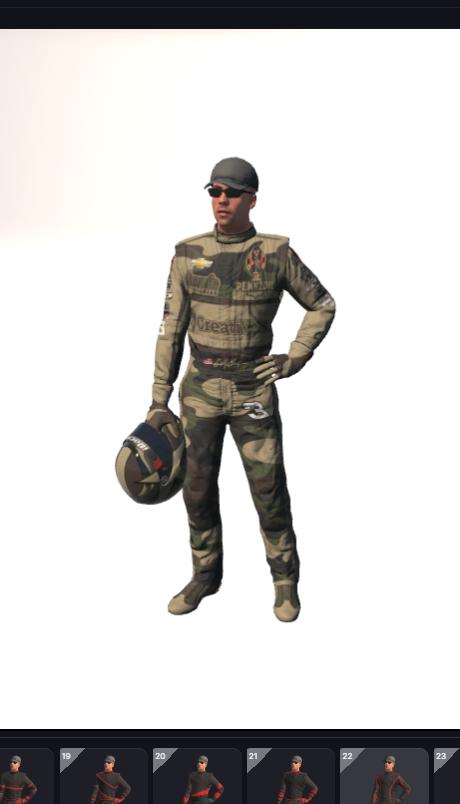 Bobby Grey Camo Suit by Brant Mickel - Trading Paints