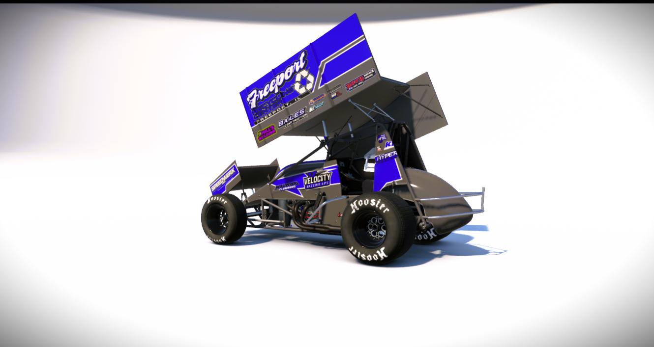 Sim Stamp Sprint Car by Paul Pfeffer - Trading Paints