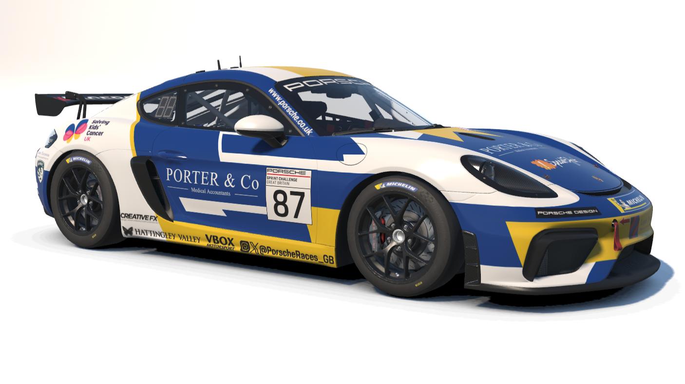 Team Parker Racing Car #87 Paul Porter - Porsche Sprint Challenge GB ...
