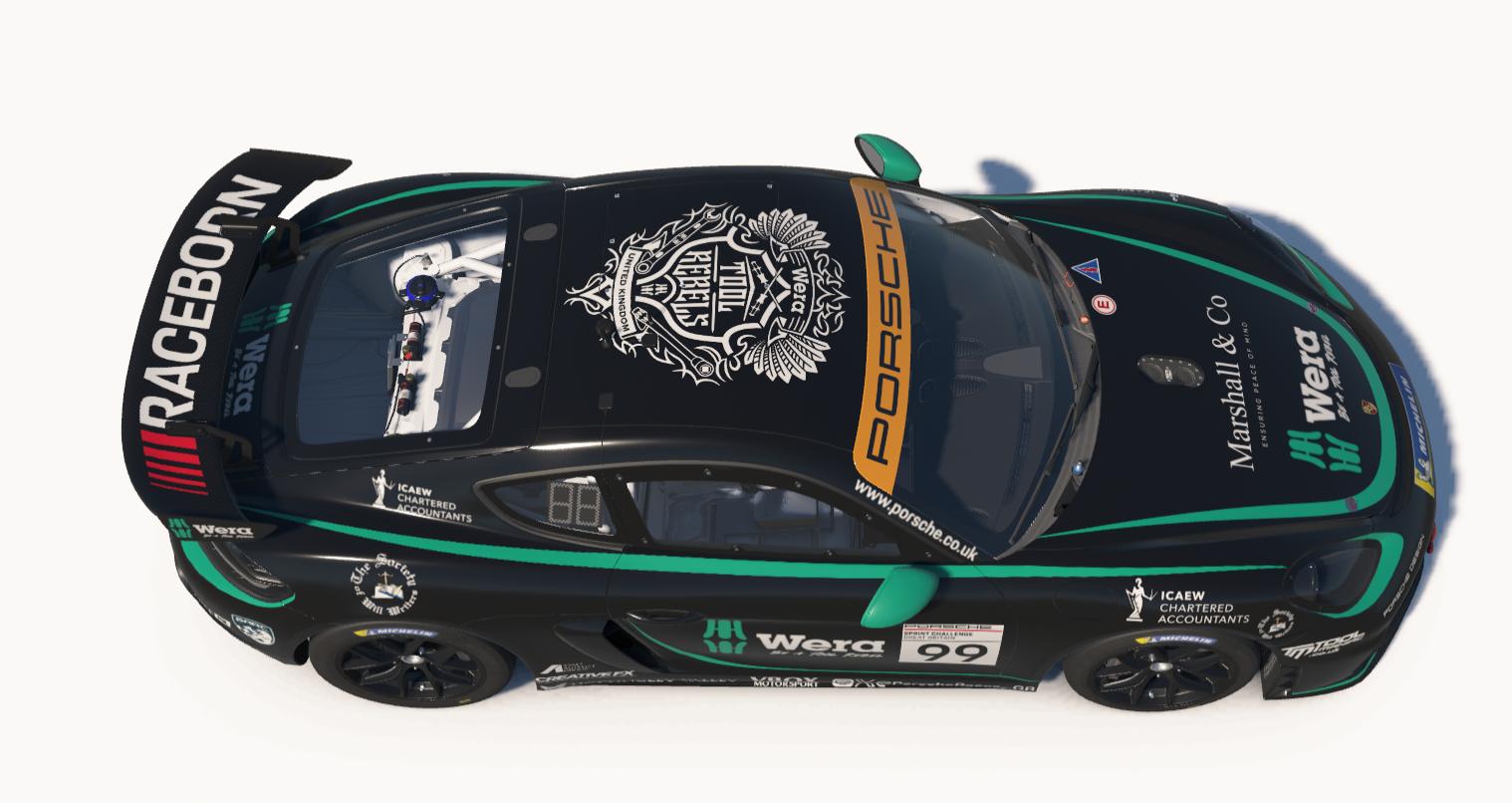 Team Parker Racing Car #99 Joe Marshall - Porsche Sprint Challenge GB ...