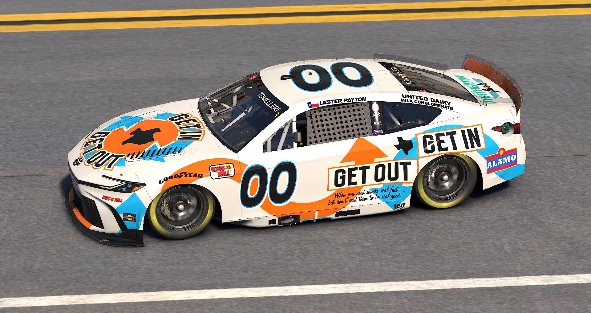 Get In Get Out Cup Series Camry - Sim Stamped # - by Matt Tomelleri ...