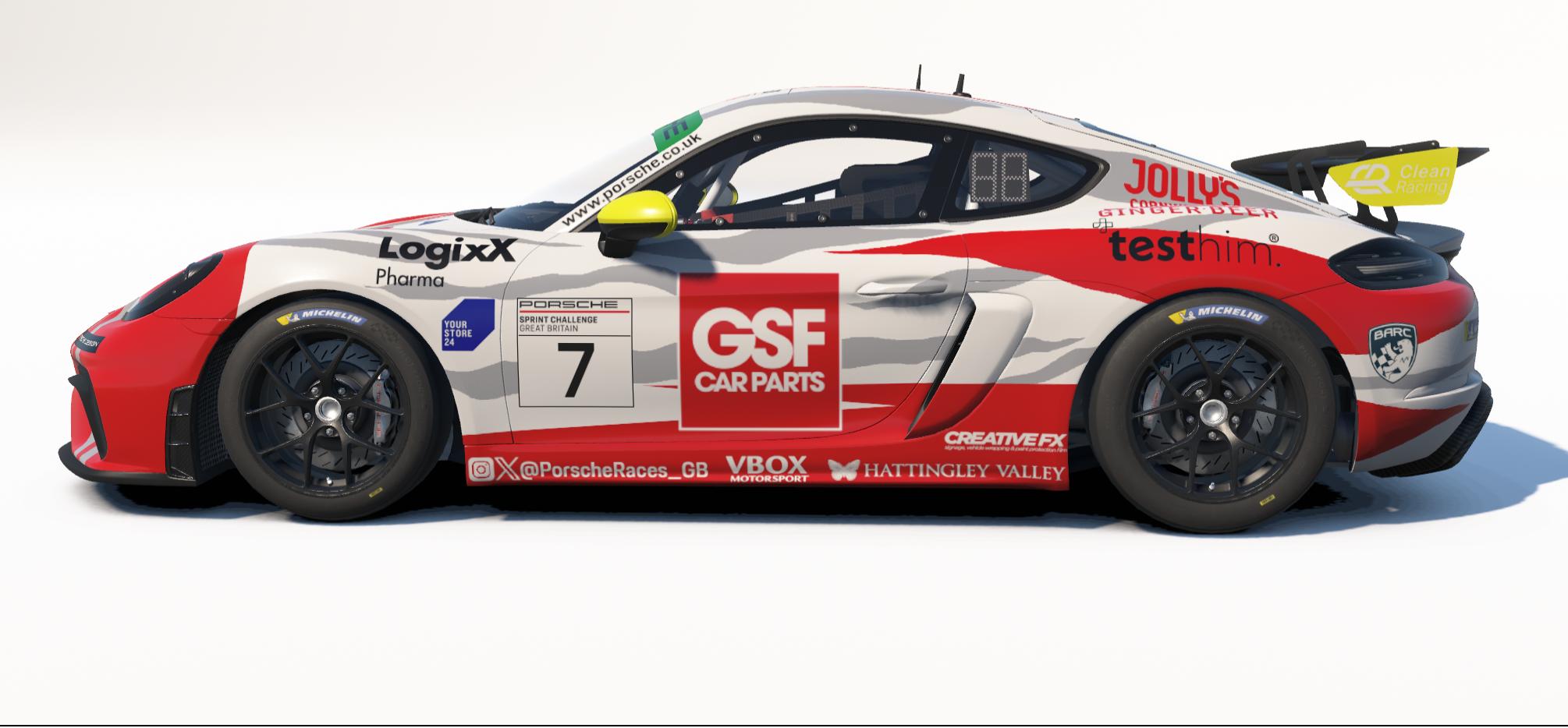 Clean Racing Car #7 Aimee Watts - Porsche Sprint Challenge GB 2025 by ...