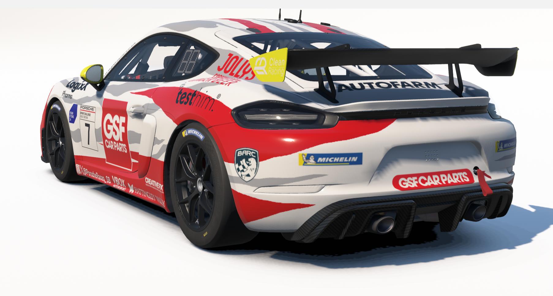 Clean Racing Car #7 Aimee Watts - Porsche Sprint Challenge GB 2025 by ...