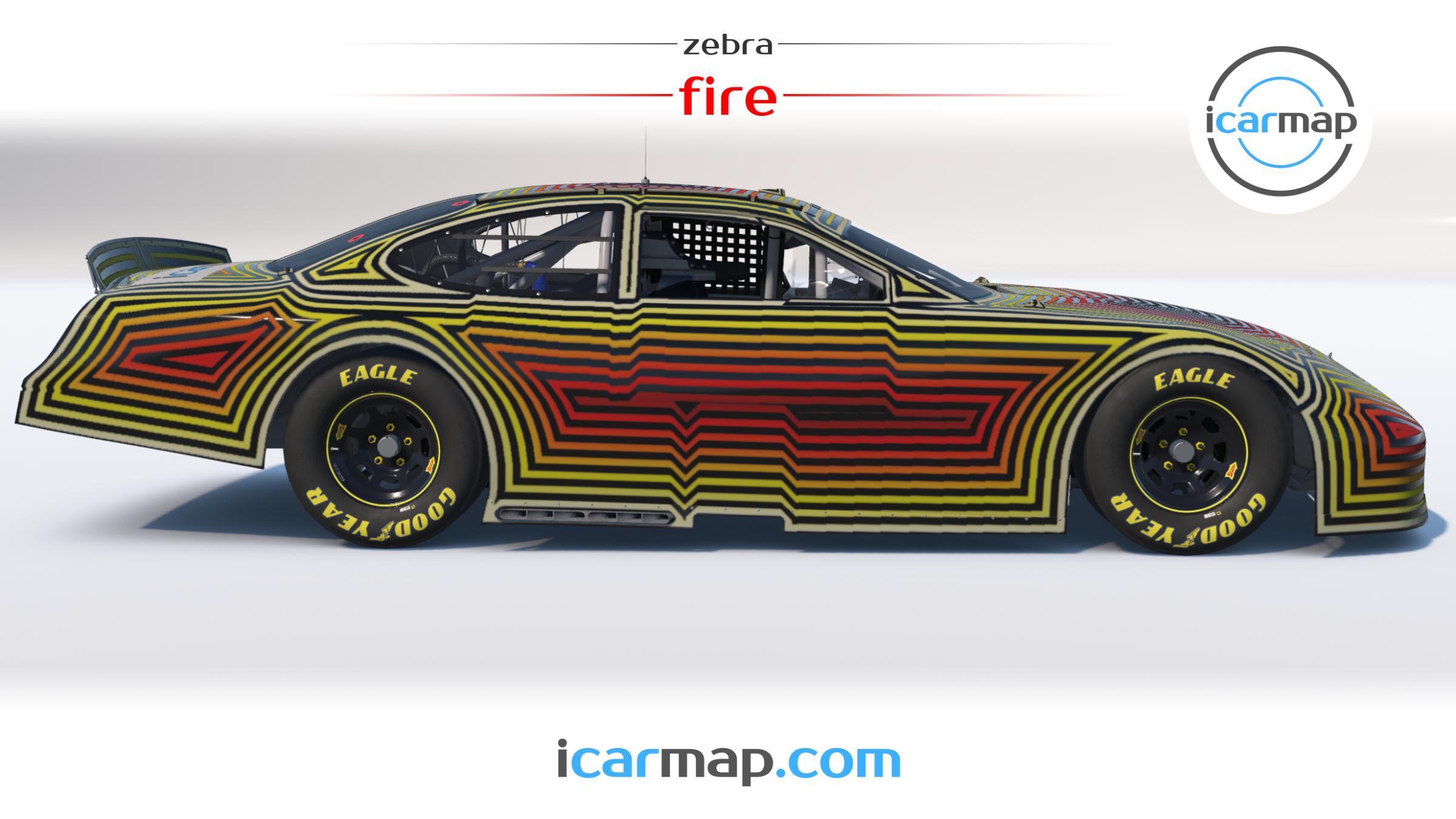 Zebra - Fire (Gen 4 Ford Taurus - 2003) by Will M. - Trading Paints