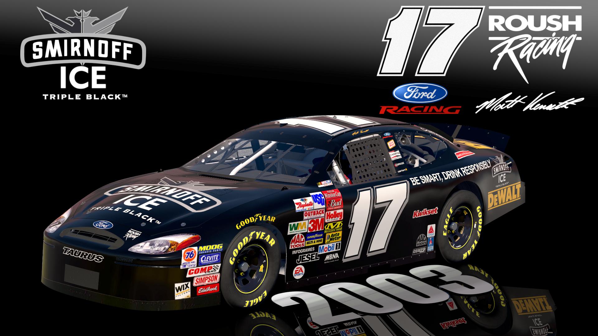 2003 #17 Matt Kenseth Smirnoff Ice Triple Black Ford Taurus (SS) by ...