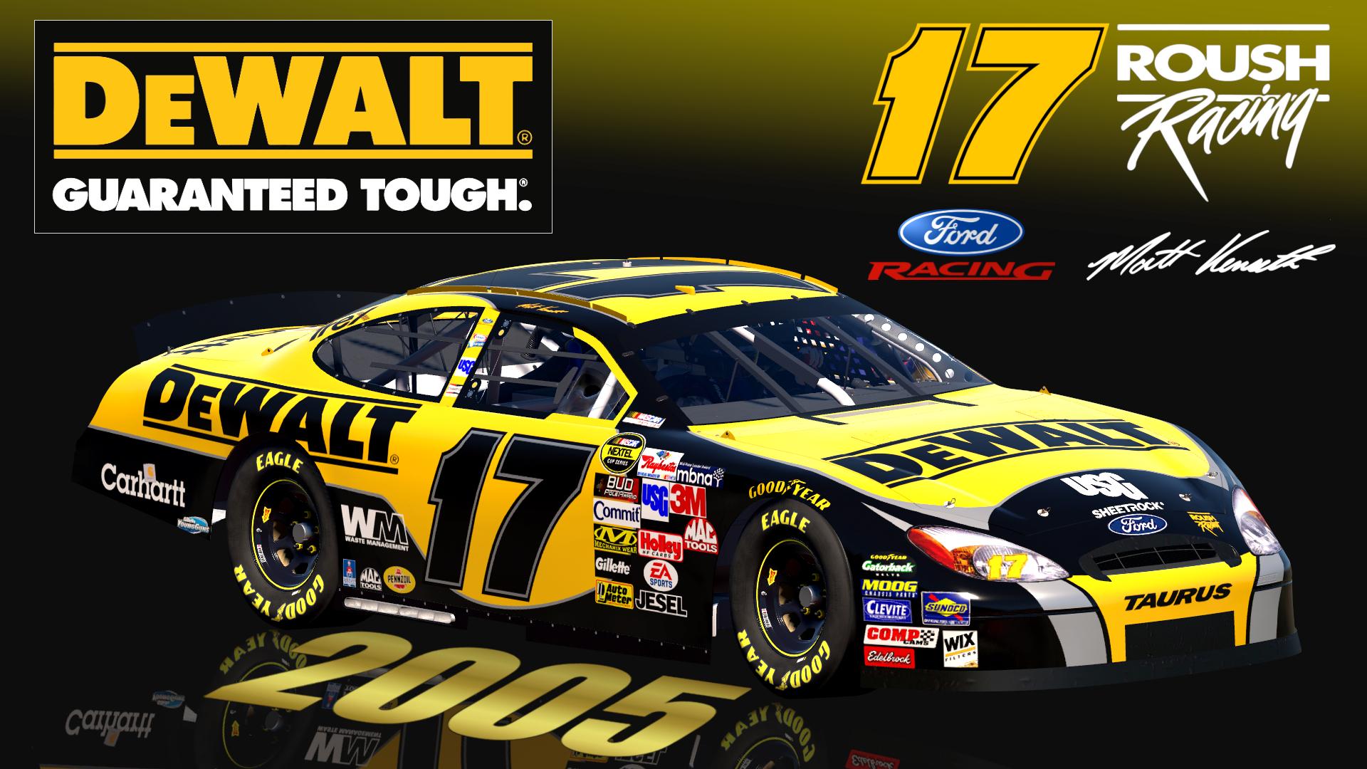 2005 #17 Matt Kenseth Dewalt Ford Taurus Sim Stamped Number by ...