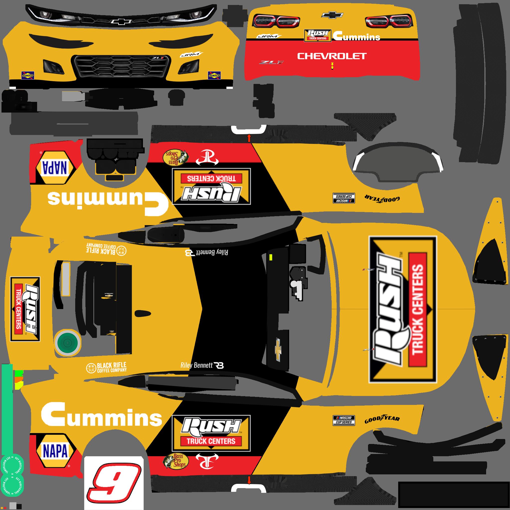 Riley Bennett Rush Trucks Center Cummins by Riley Bennett - Trading Paints