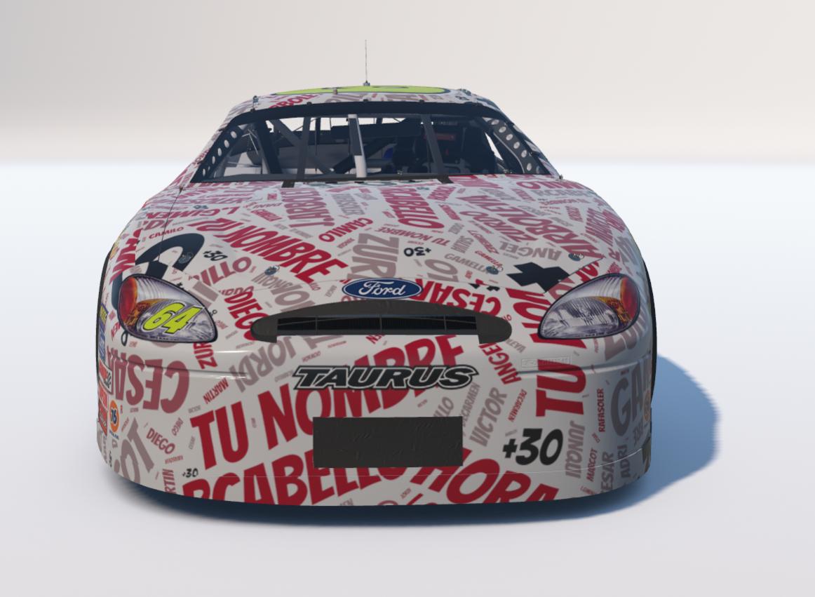NASCAR Ford Taurus Gen 4 SS md30 nube nombres blanco by Jesús Arboleya ...