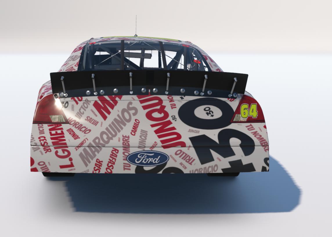 NASCAR Ford Taurus Gen 4 SS md30 nube nombres blanco by Jesús Arboleya ...