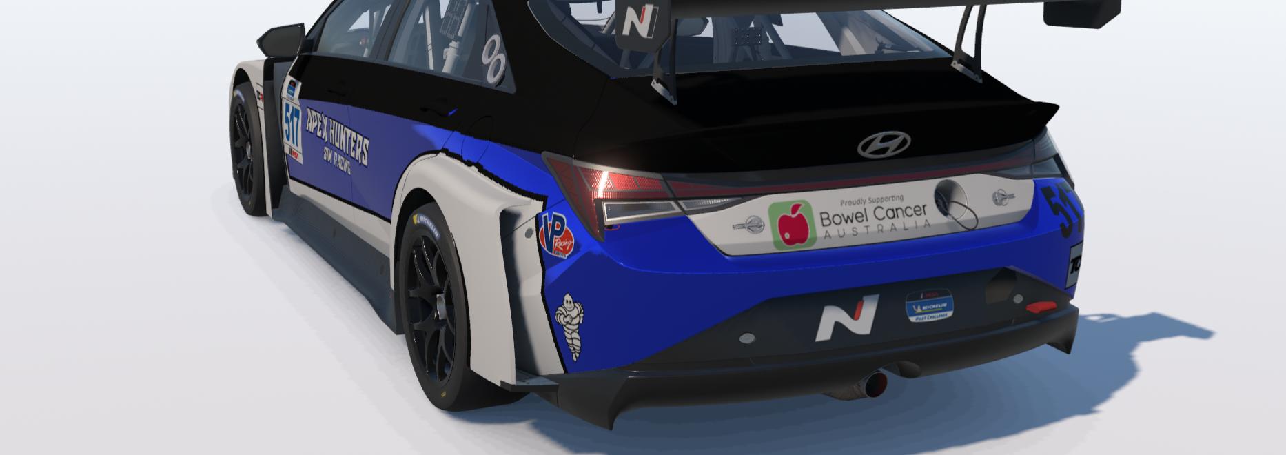 Apex Hunters Sim racing x Bowel Cancer aus by Craig Bond - Trading Paints
