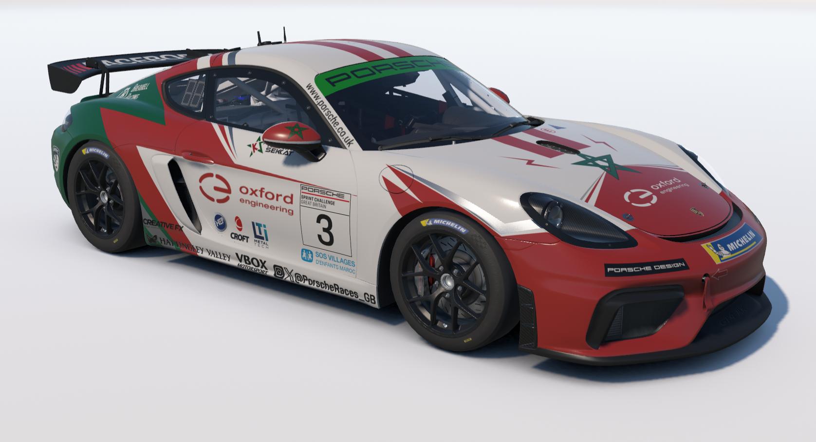 Breakell Racing Car #3 Karim Sekkat - Porsche Sprint Challenge GB 2025 ...