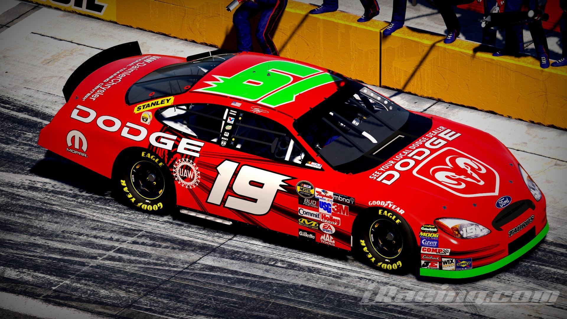 2005 #19 Jeremy Mayfield Dodge Dealers (Ford) Sim Stamped Number by ...