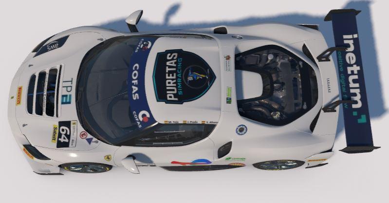 PURETAS SIMRACING Ferrari 296 Challenge by Sacha Afonso - Trading Paints