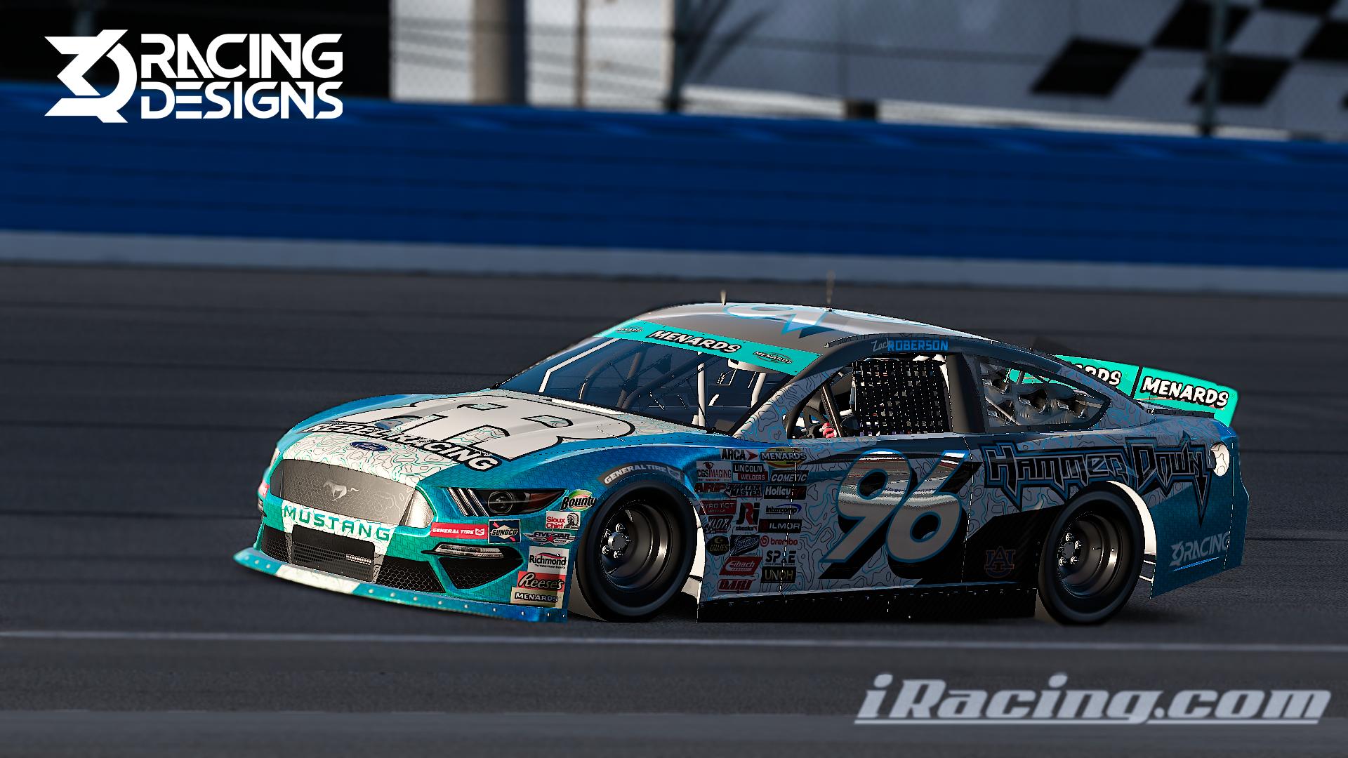 Zach Roberson #96 Rebel Racing ARCA Mustang by Johnathan Smith3 - Trading Paints