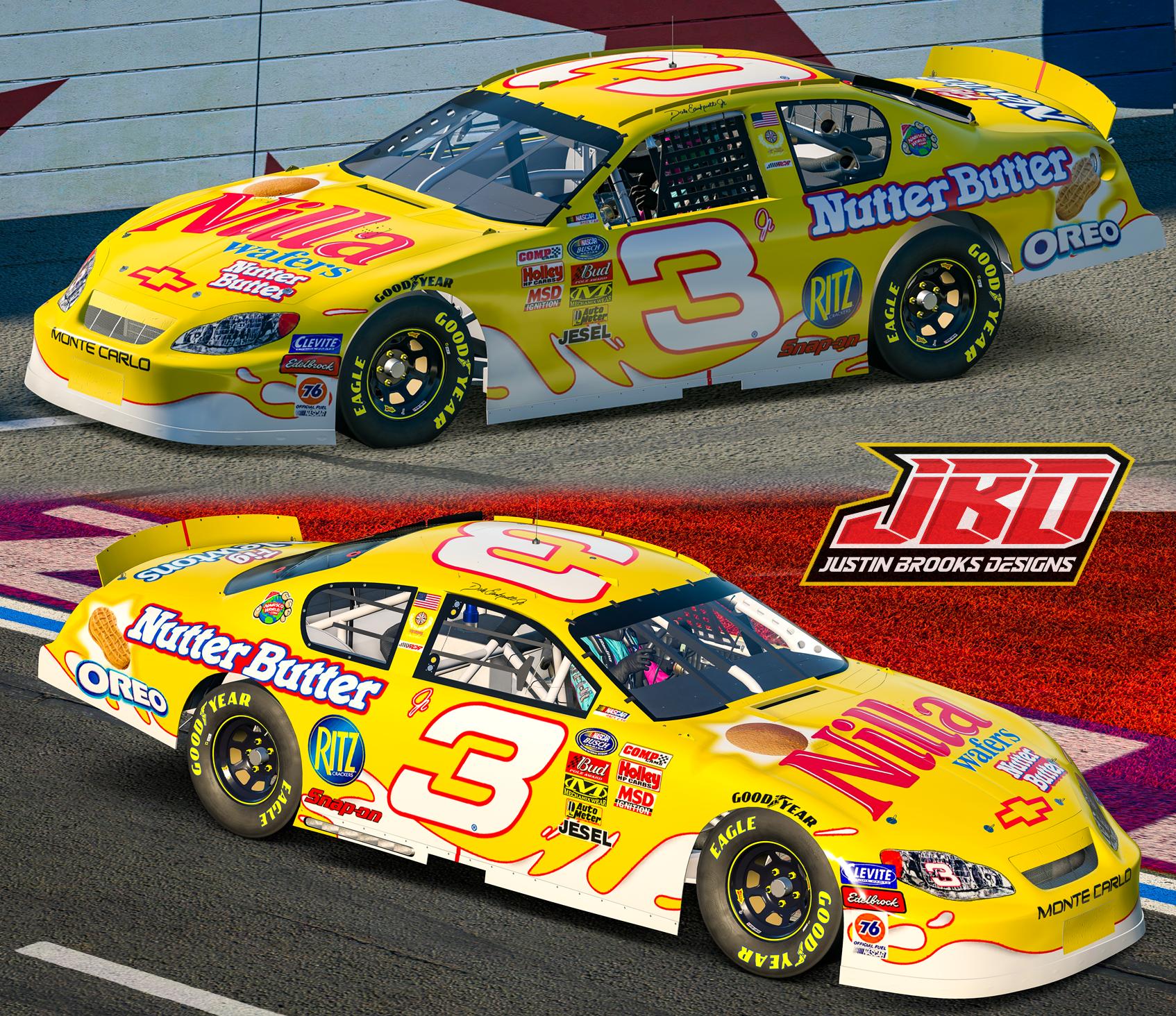 2002 Dale Earnhardt Jr Nutter Butter Scheme : Sim Stamped by Justin ...