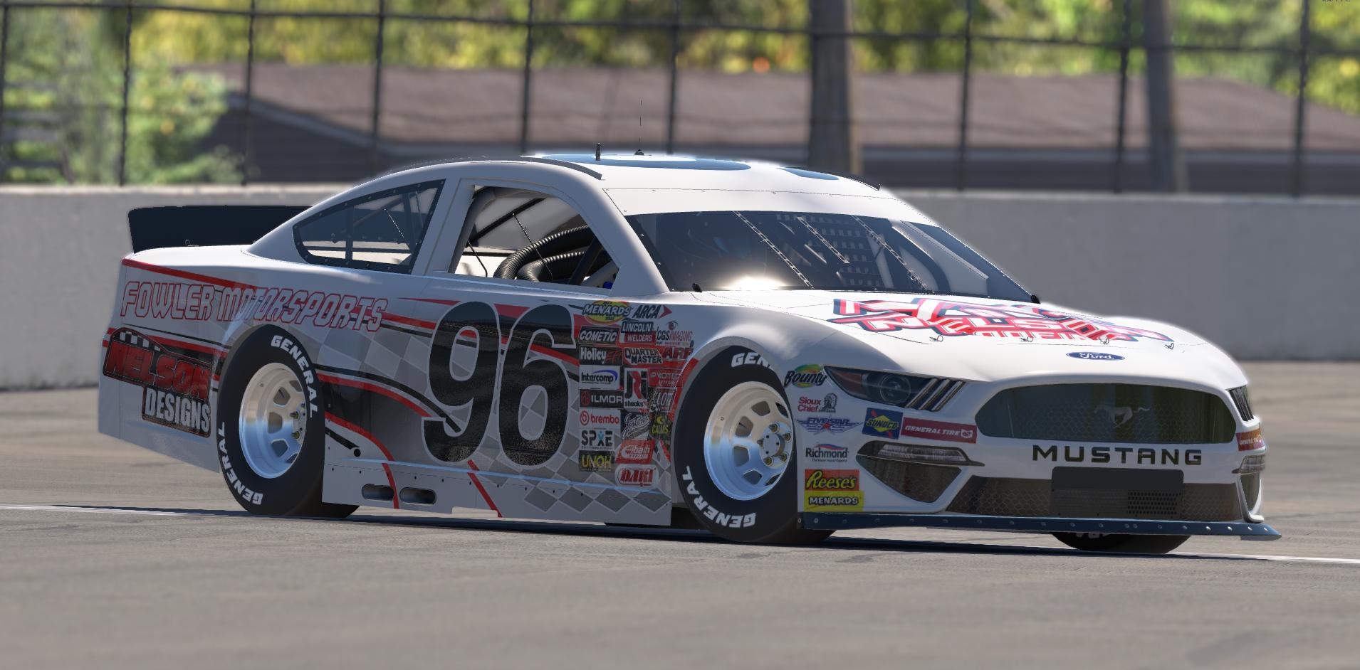 Jarod Fowler 96 Throwback ARCA by Waylon Nelson II - Trading Paints