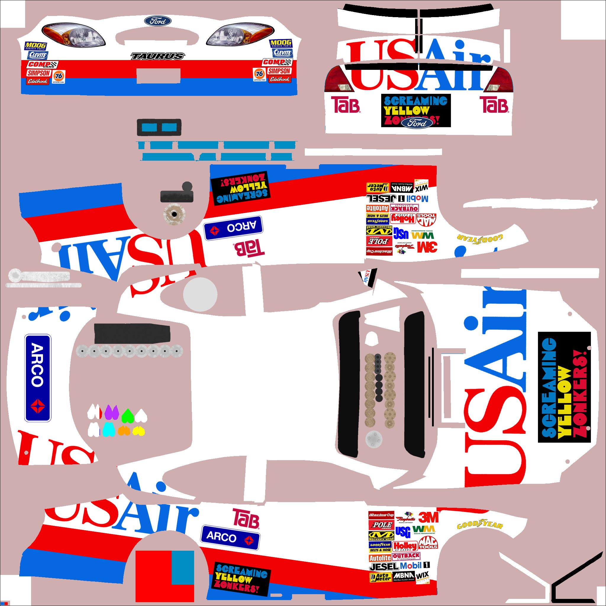 Nascar 2004 Ford SS US Air by Clyde Coman - Trading Paints