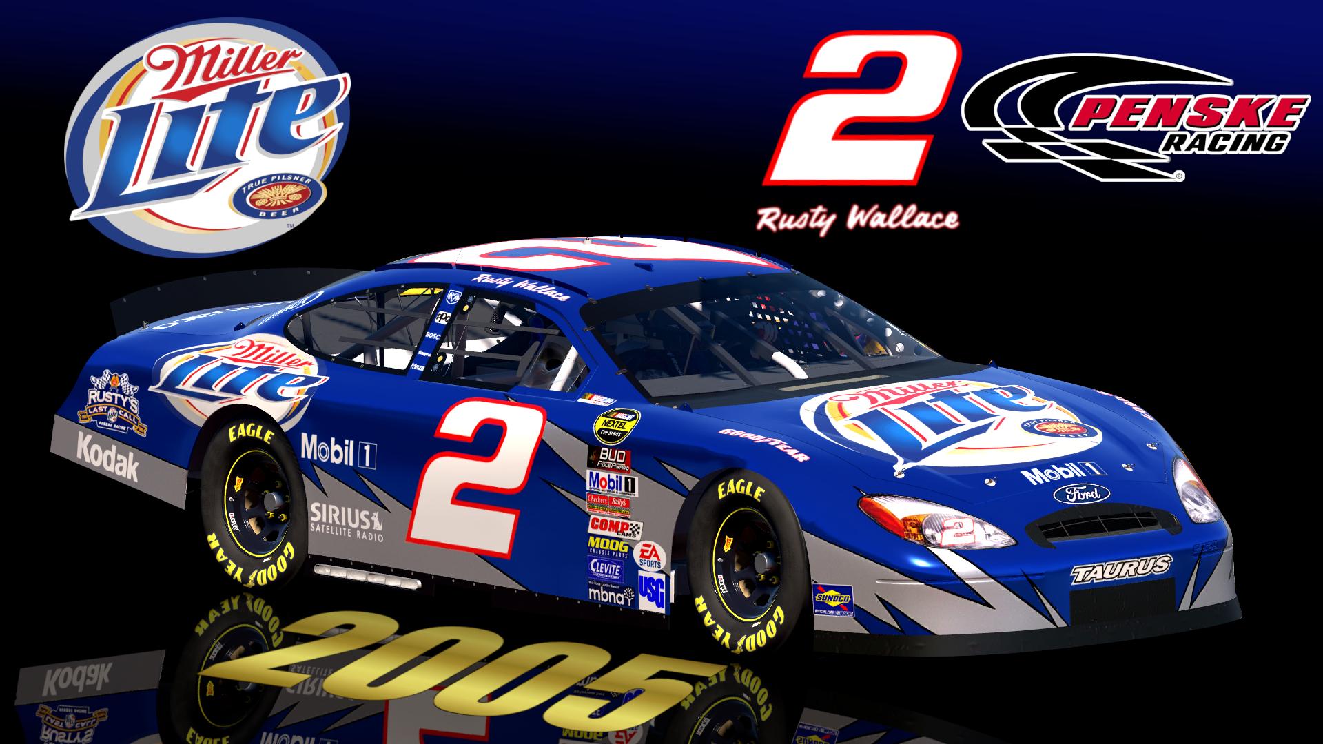 2005 #2 Rusty Wallace Miller Lite (Ford) by Christian Budd - Trading Paints