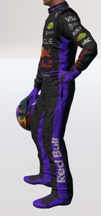 Red Bull Black and Purple Suit with No Name or Flag by Gav E. - Trading ...